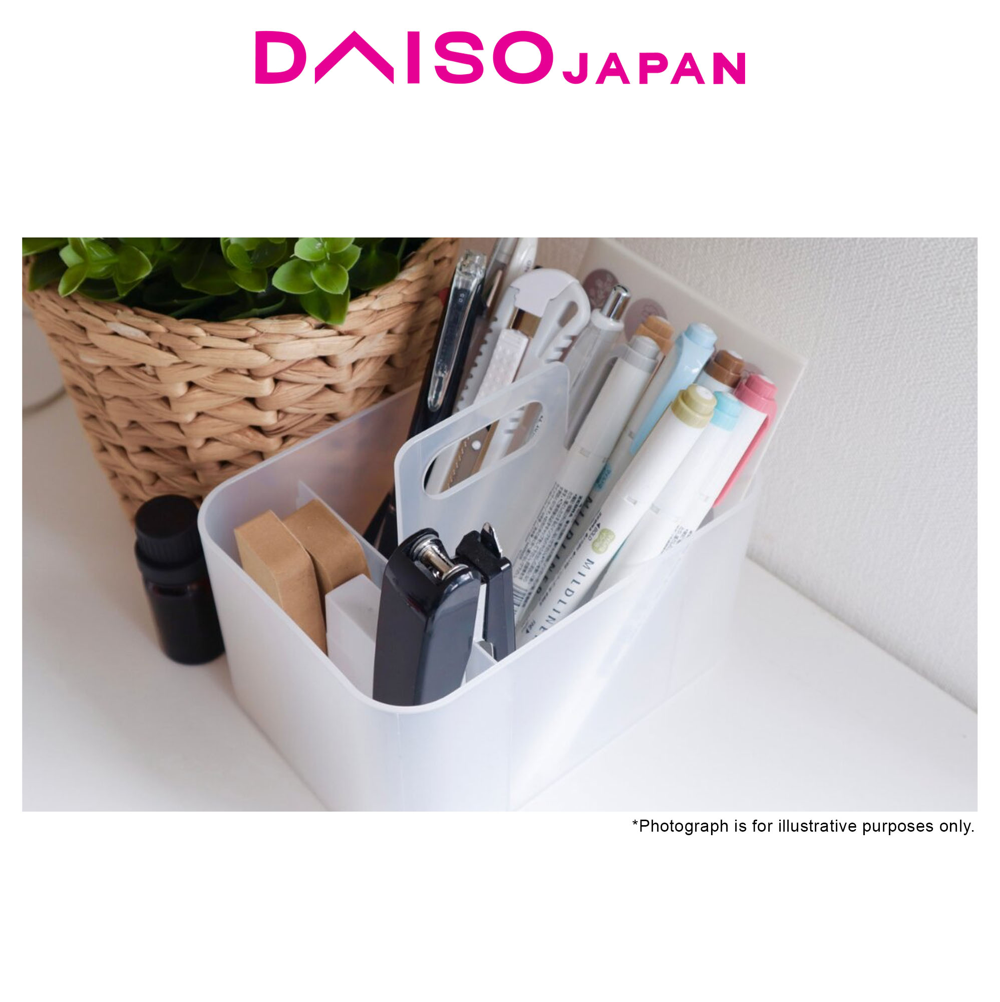 Daiso Stackable Storage Box with Handle | Shopee Philippines