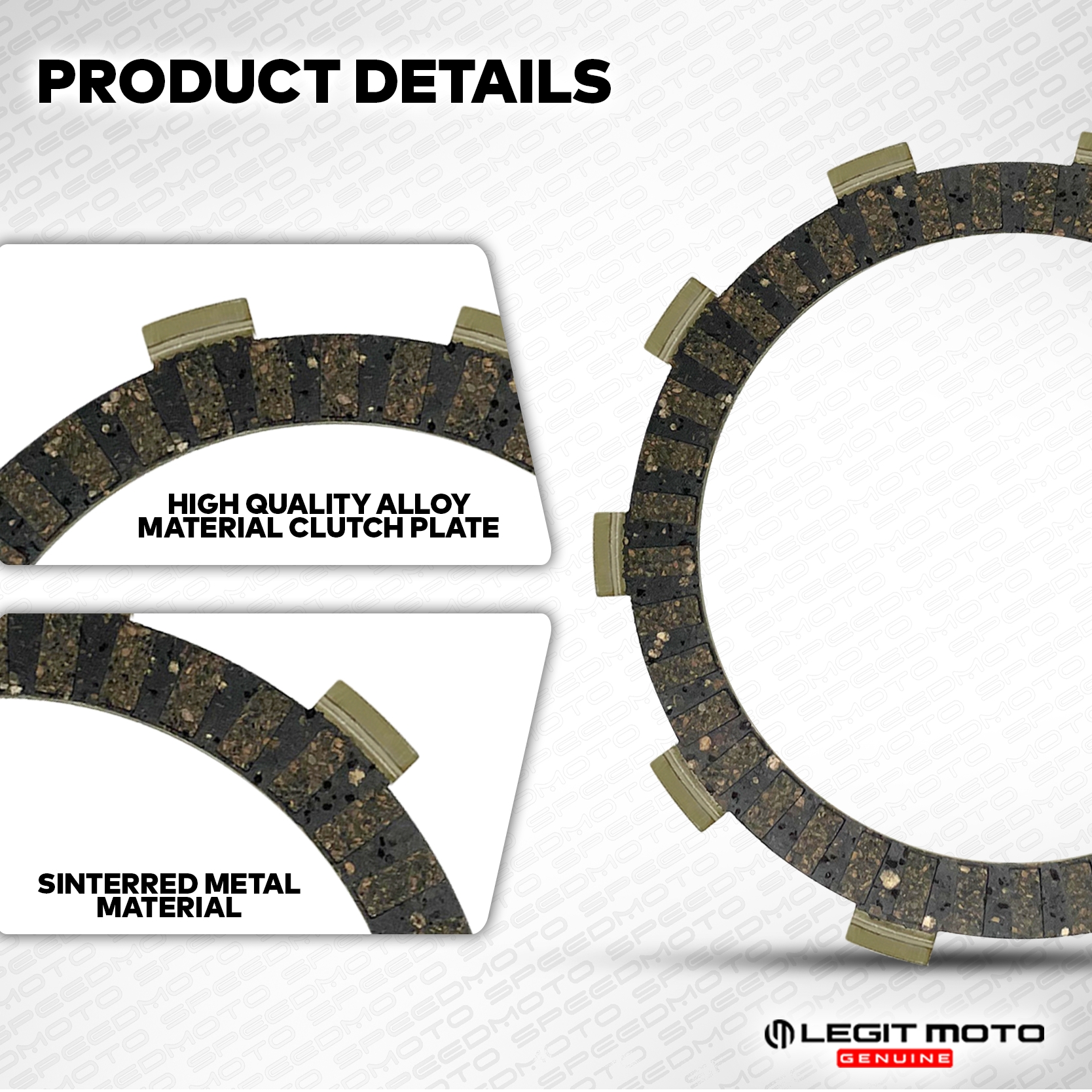 LEGITMOTO CLUTCH LINING FOR SUZUKI RAIDER 150/RAIDER 150 FI /HONDA XRM ...