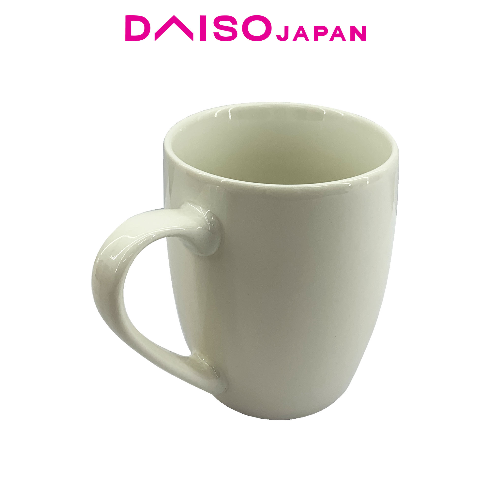 Daiso Hordern White Porcelain Mug | Shopee Philippines