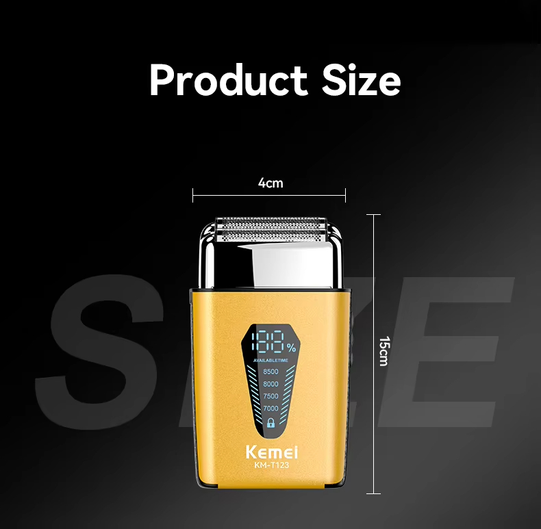 Kemei Home Portable Travel Razor Rechargeable Cordless Men Shaver ...