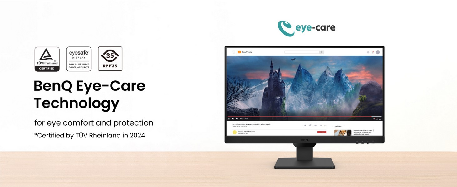 BenQ GW2490T Best Monitor for Working and Learning at Home Height Adjustable IPS 24 inch ...