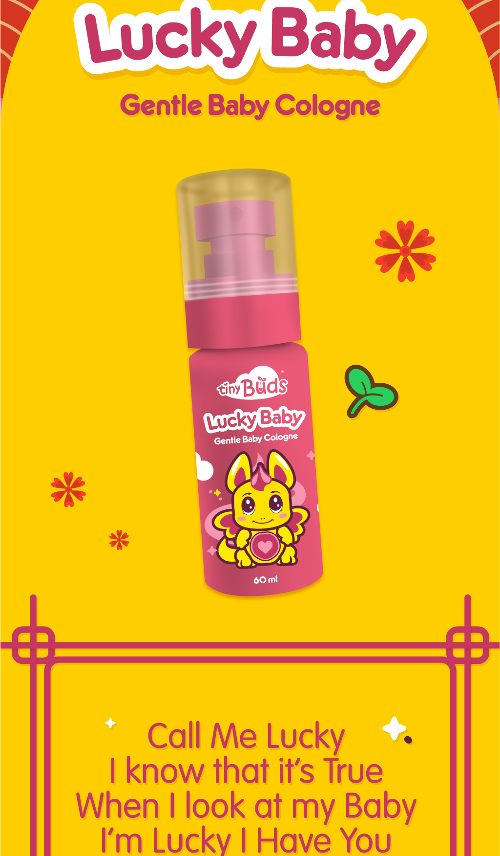 Tiny Buds Lucky Baby Gentle Baby Cologne 60ml | formerly My Dragon Baby ...