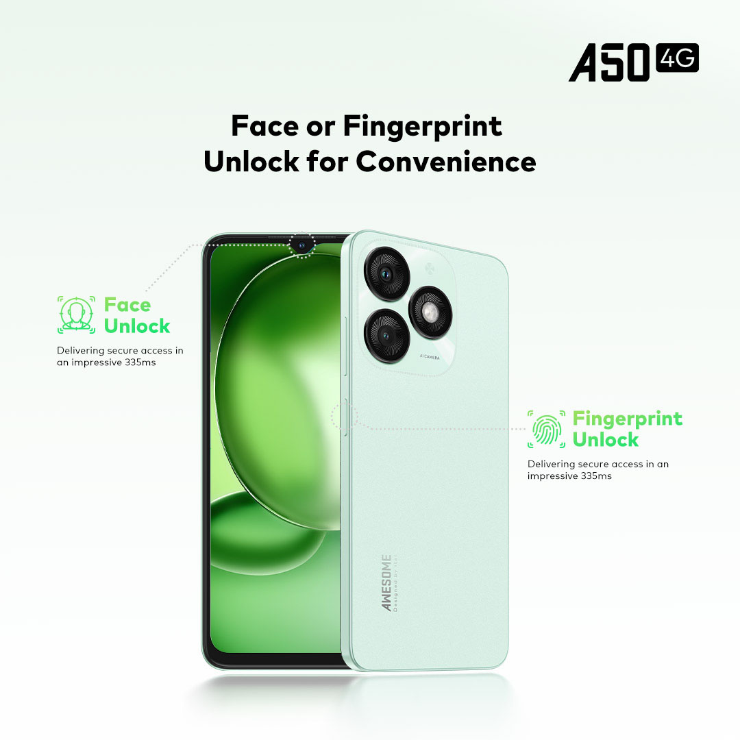 itel A50 RAM 8GB (3GB+5GB)+ROM 64GB | 6.6" Big Screen | 5000mAh Big ...