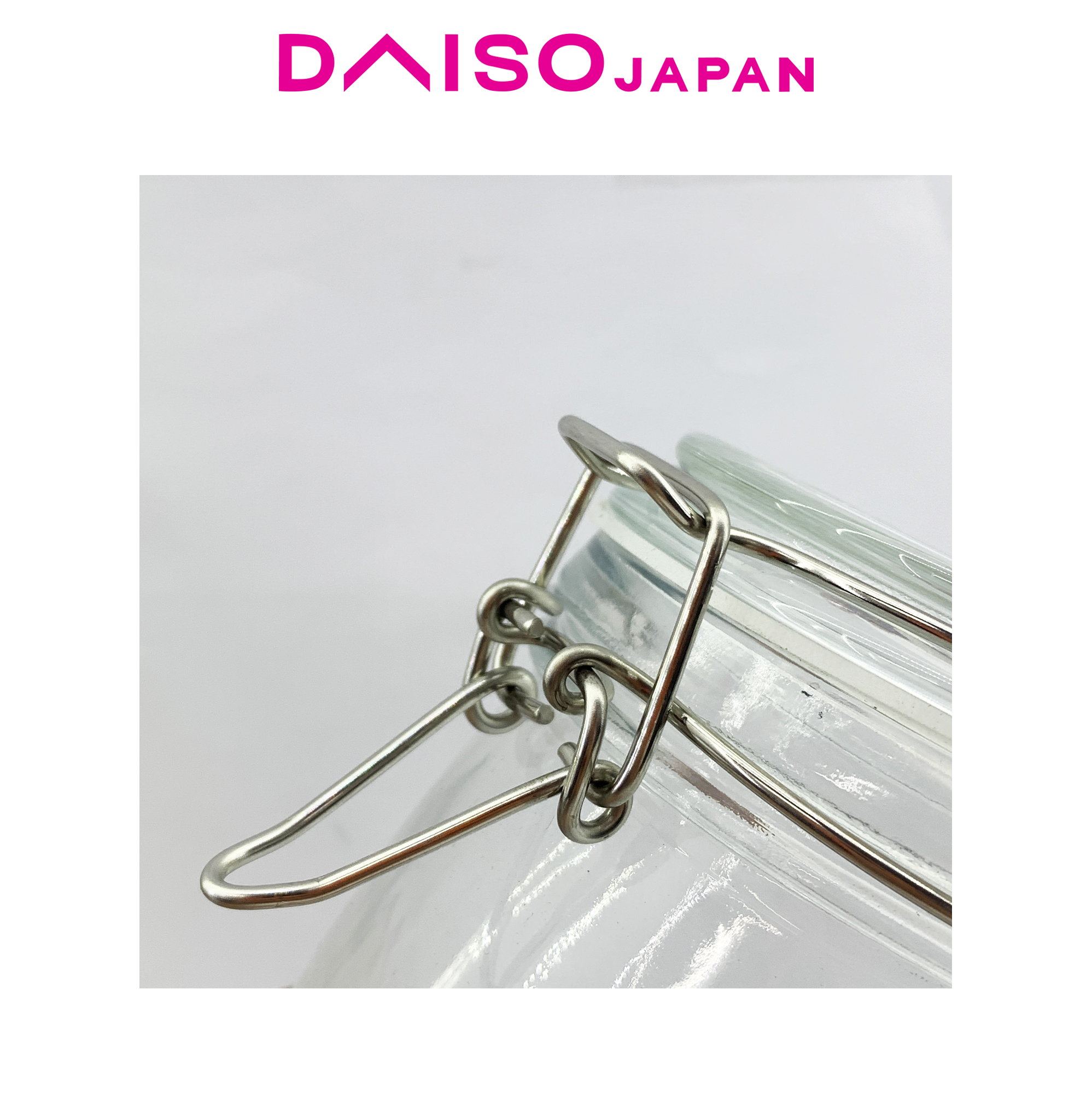 Daiso Lever Type Glass Storage Container (1L) | Shopee Philippines