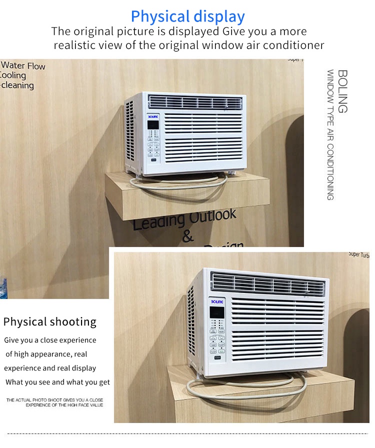 Window Air Conditioner, Digital LED Display, 1.0HP Air Conditioner with ...