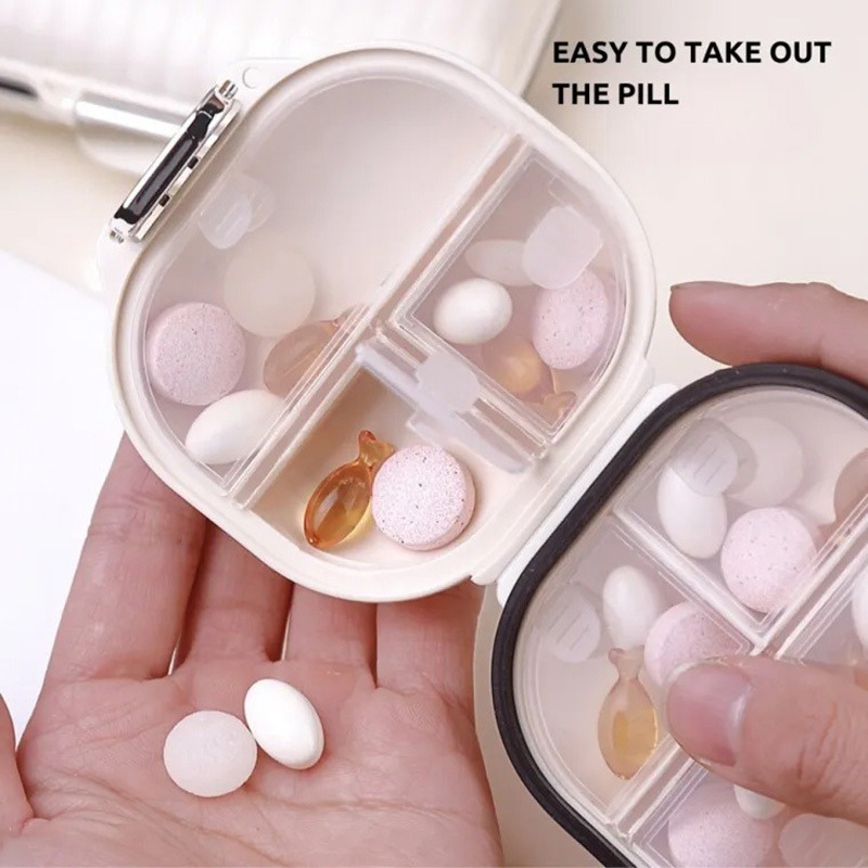 Travel 7-Day Portable Pill Storage Box Pocket Size Medicine Container ...