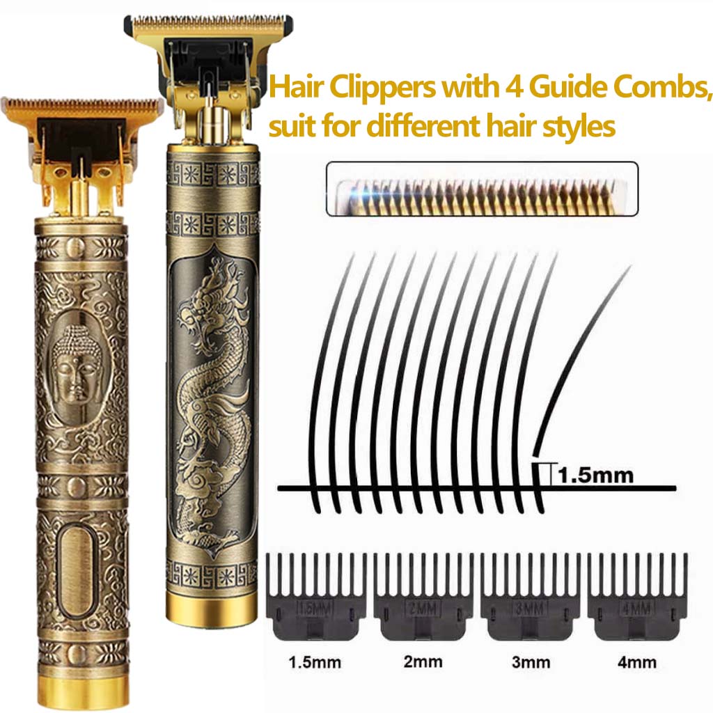 Electric Hair Clipper Shaver Cut Rechargeable Razor Trimmer Adjustable ...