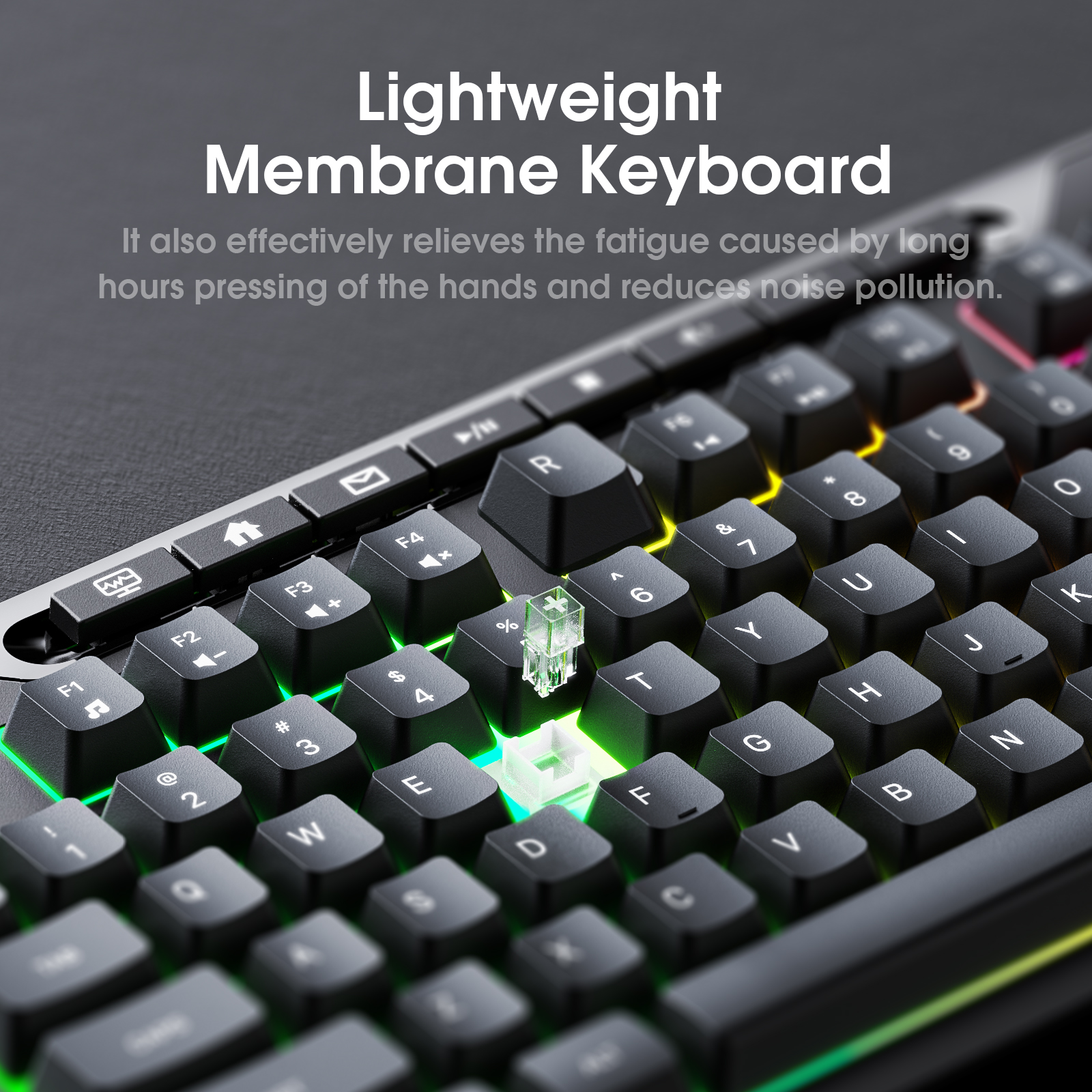 Onikuma G32 Wired RGB Keyboard Gamer Keyboard with Matte Key Caps ...