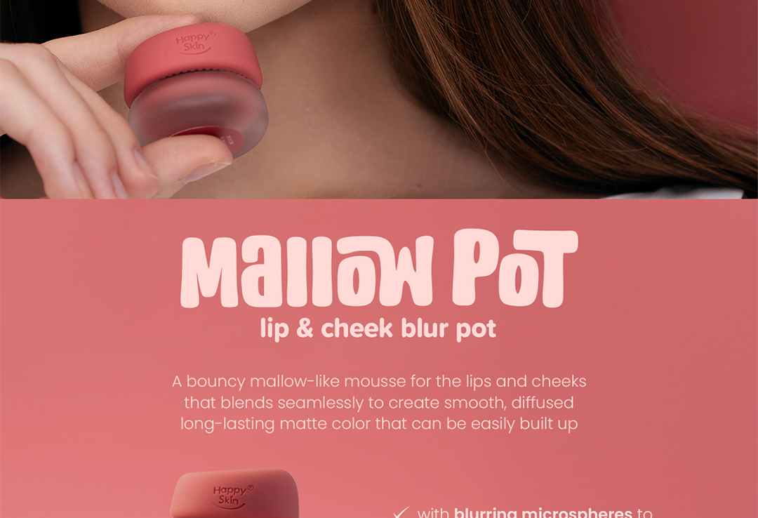 Happy Skin Mallow Pot Full Set (7 Mallow Pot + Oversized Mallow Pouch ...