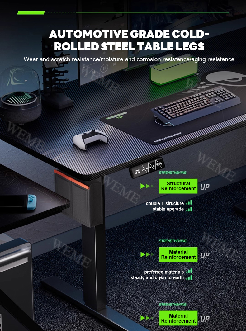 Elevating Computer Desk Carbon Fiber Electric Elevating Table ...