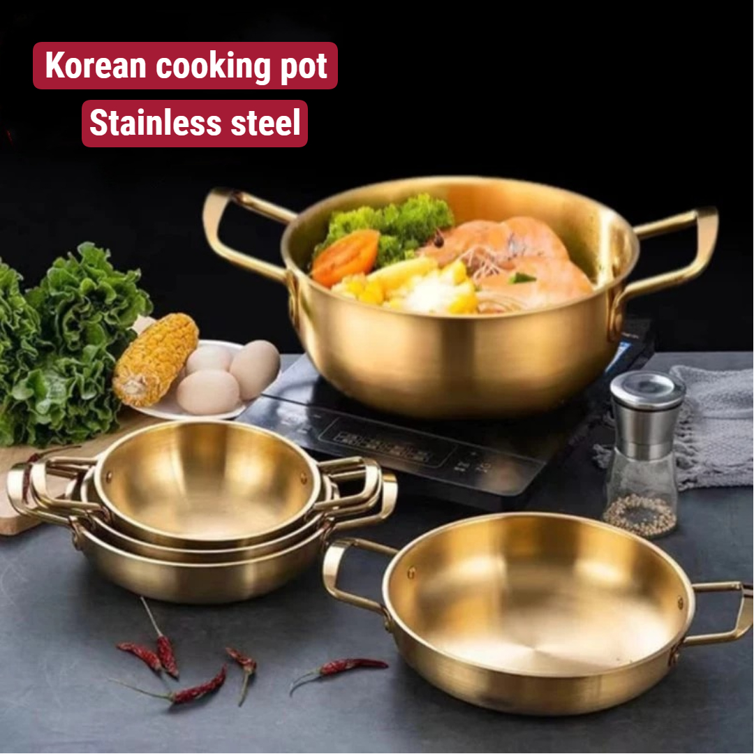 Korean Pot Cooking Pot Stainless Pot Ramen Bowl Seafood Noodles Pan ...