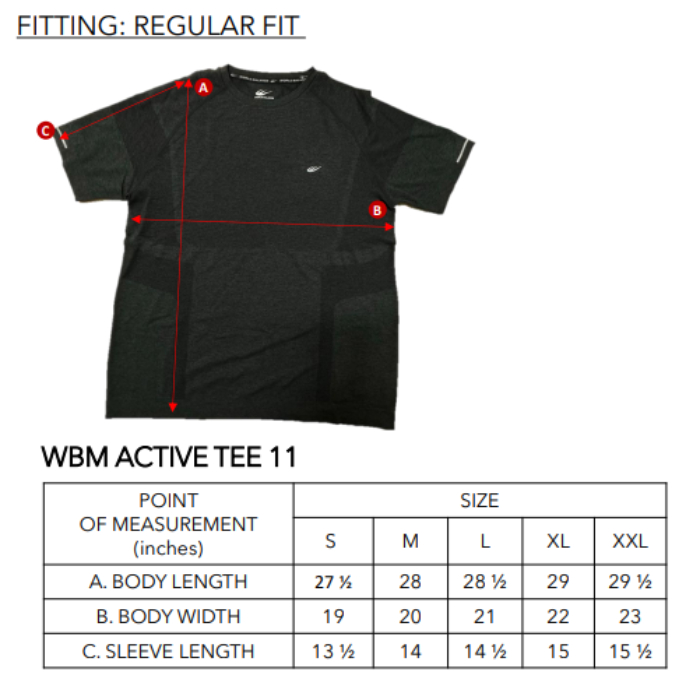 World Balance WBM Active Tee 11 Men's Tops Tshirt | Shopee Philippines