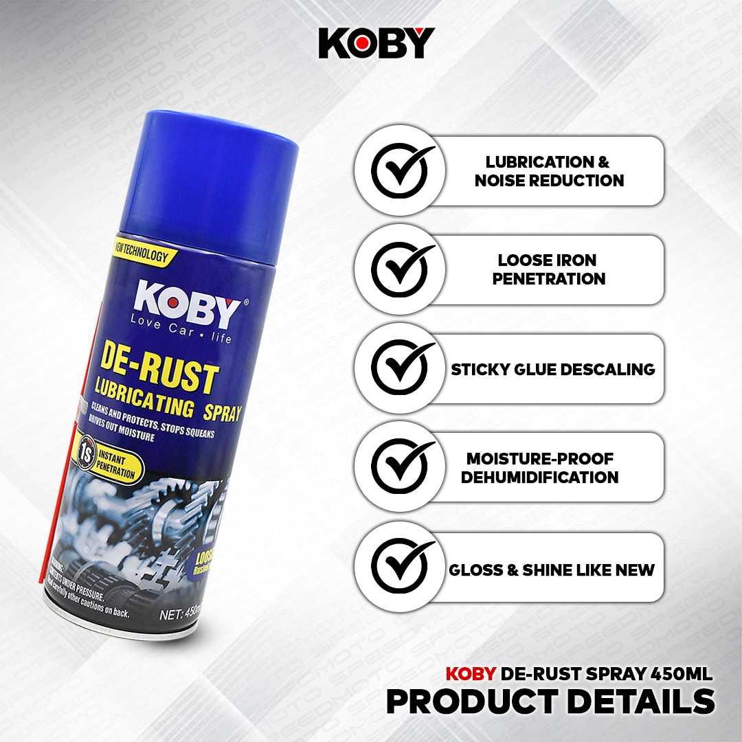 KOBY DE RUST LUBRICATING SPRAY 450ML | Shopee Philippines