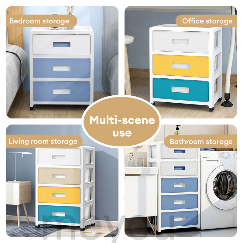 MEYOU Drawer Cabinet For Baby 35cm Width Plastic Storage Organizer For ...