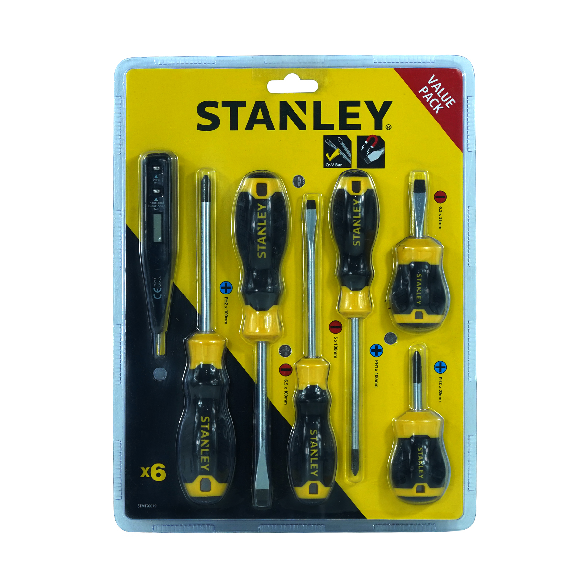 Stanley STMT66679 Cushion Grip Screwdriver 6pcs set | Shopee Philippines