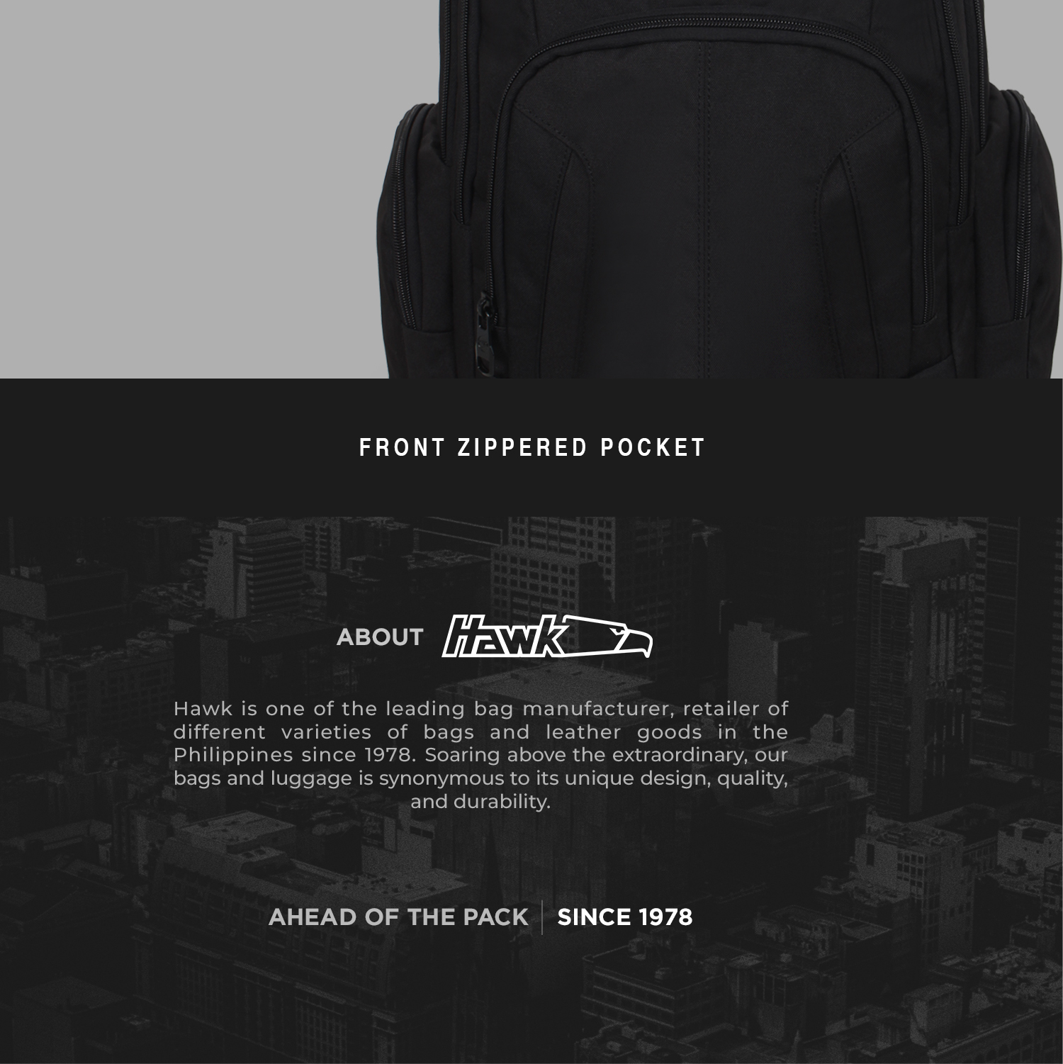 Hawk 5811 Corporate Backpack with VIRUPRO Anti-Microbial Protection ...