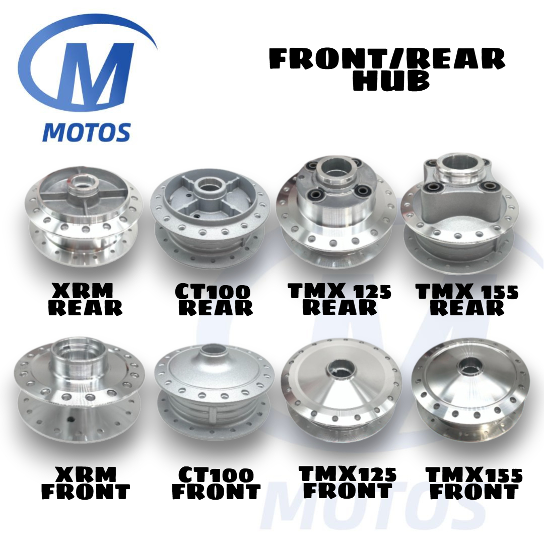 MOTOSPH MOTORCYCLE REAR/FRONT WHEEL HUB XRM/TMX125/TMX155/CT100 ...