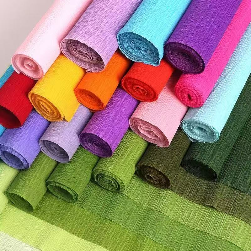 Crepe Paper Pleated Paper DIY Handmade Material Gift Wrapping Thickened ...