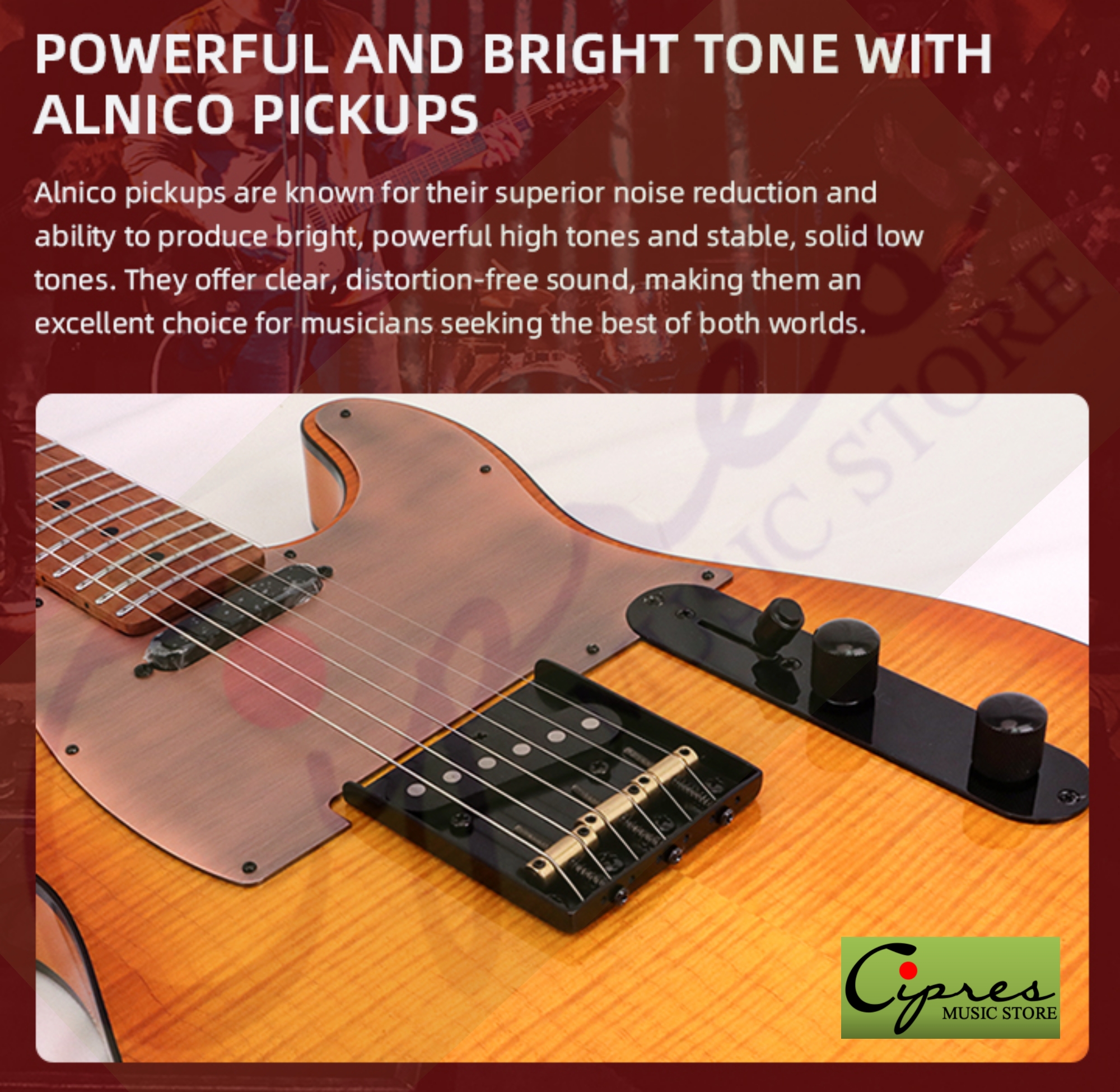 Luxars S-G27-HB Yellow Telecaster Electric Guitar | Shopee Philippines