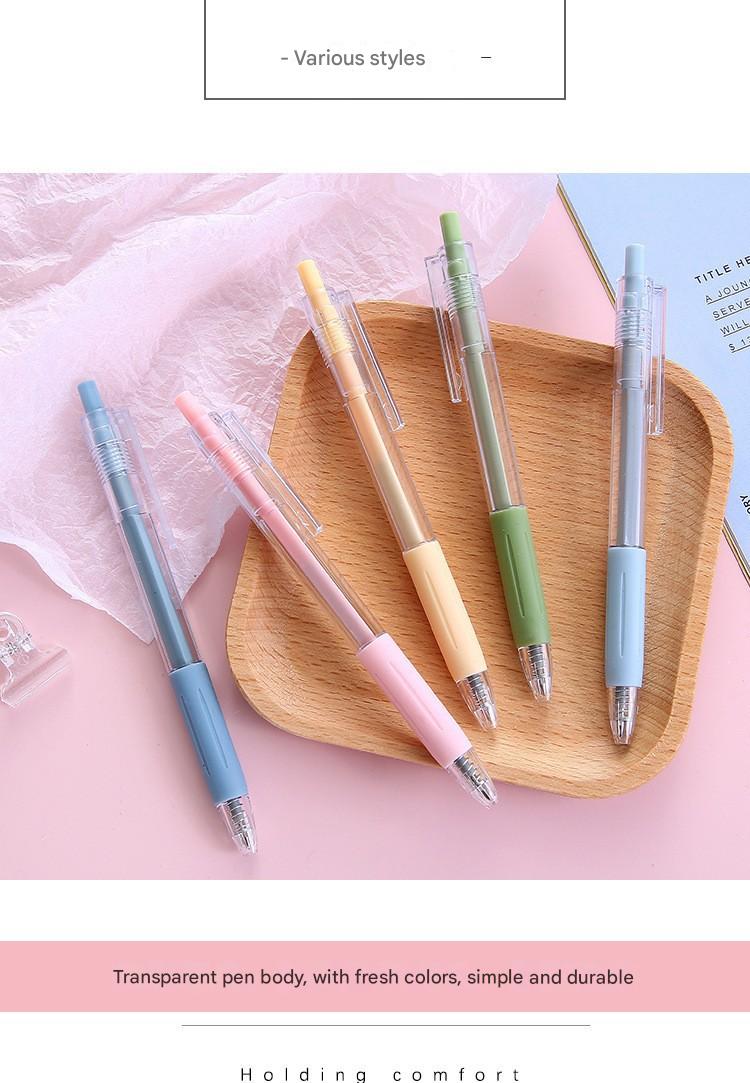 Morandi color neutral pen macaron press pen student 0.5mm signature ...