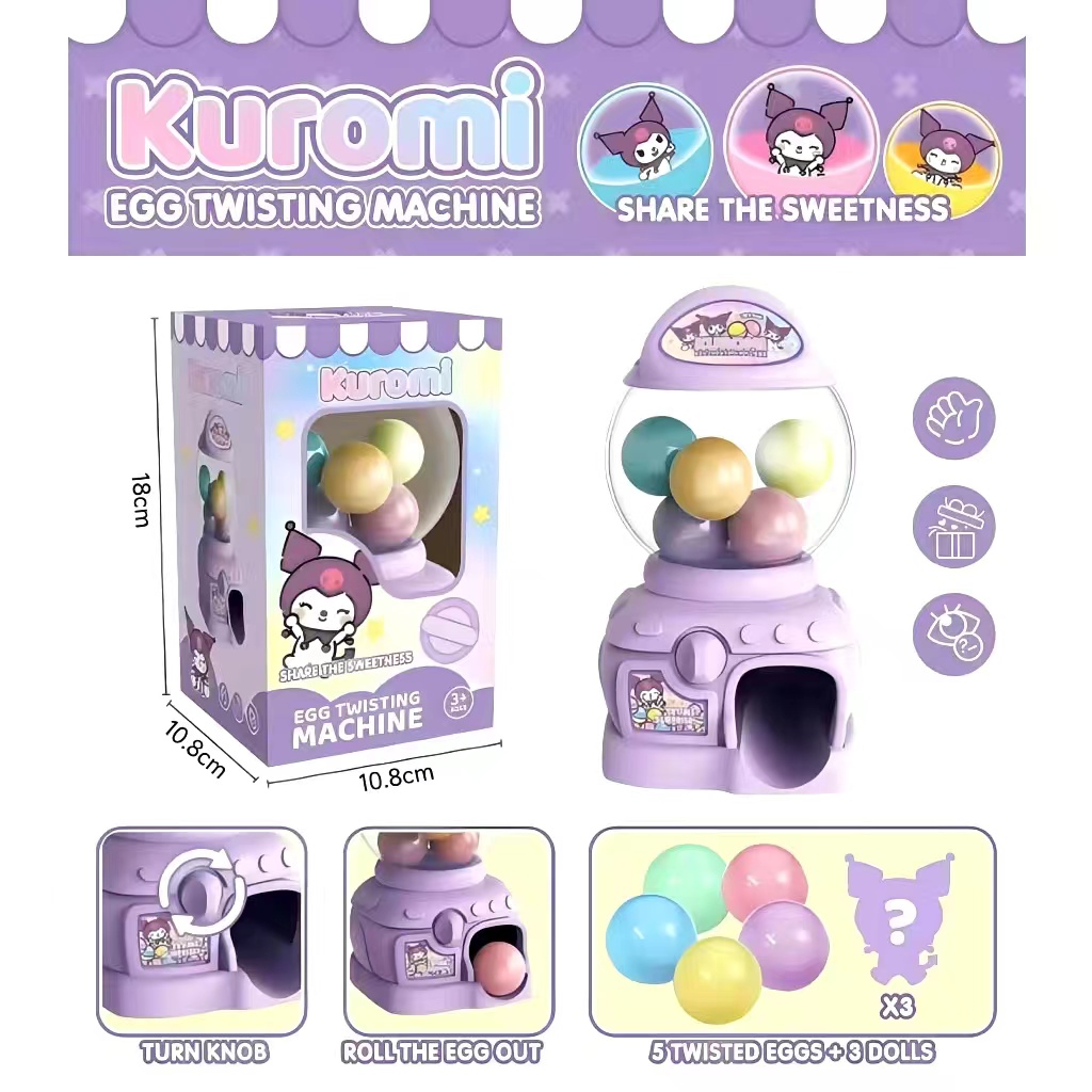 Sunny Shop Vending Machine Toy Mini Cartoon Egg Twisting Machine ...