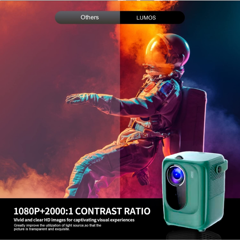 Projector S10 Portable Smart Mini 4K UHD LED Projector OS Android WiFi ...