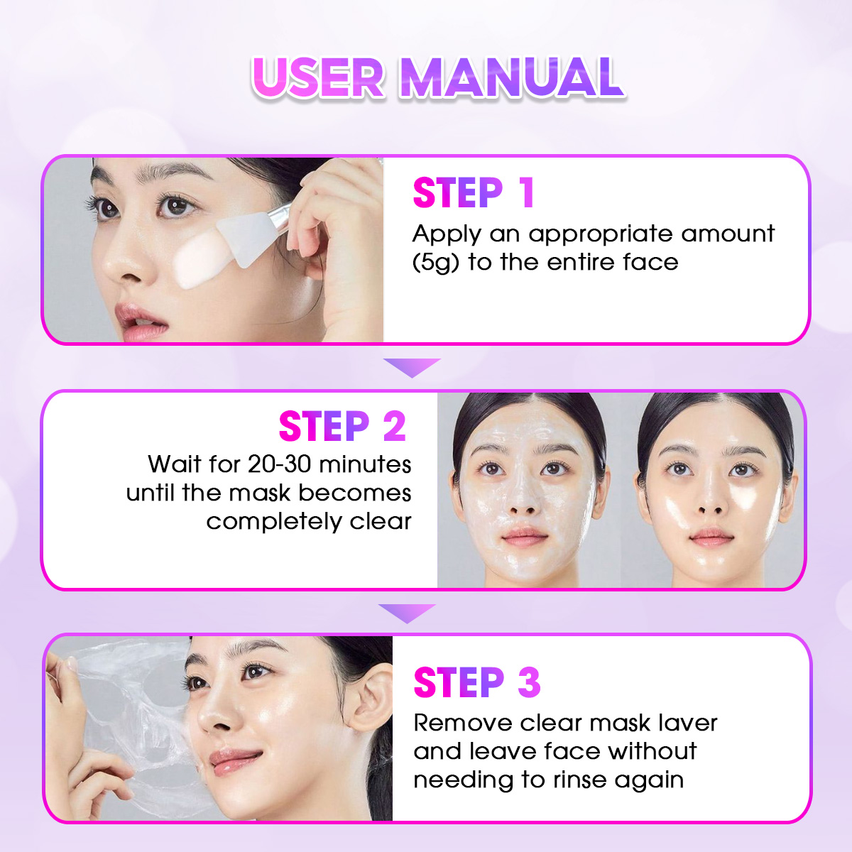 SEYOUL Korean Collagen Night Wrapping Mask, Peel-off mask Anti-aging ...