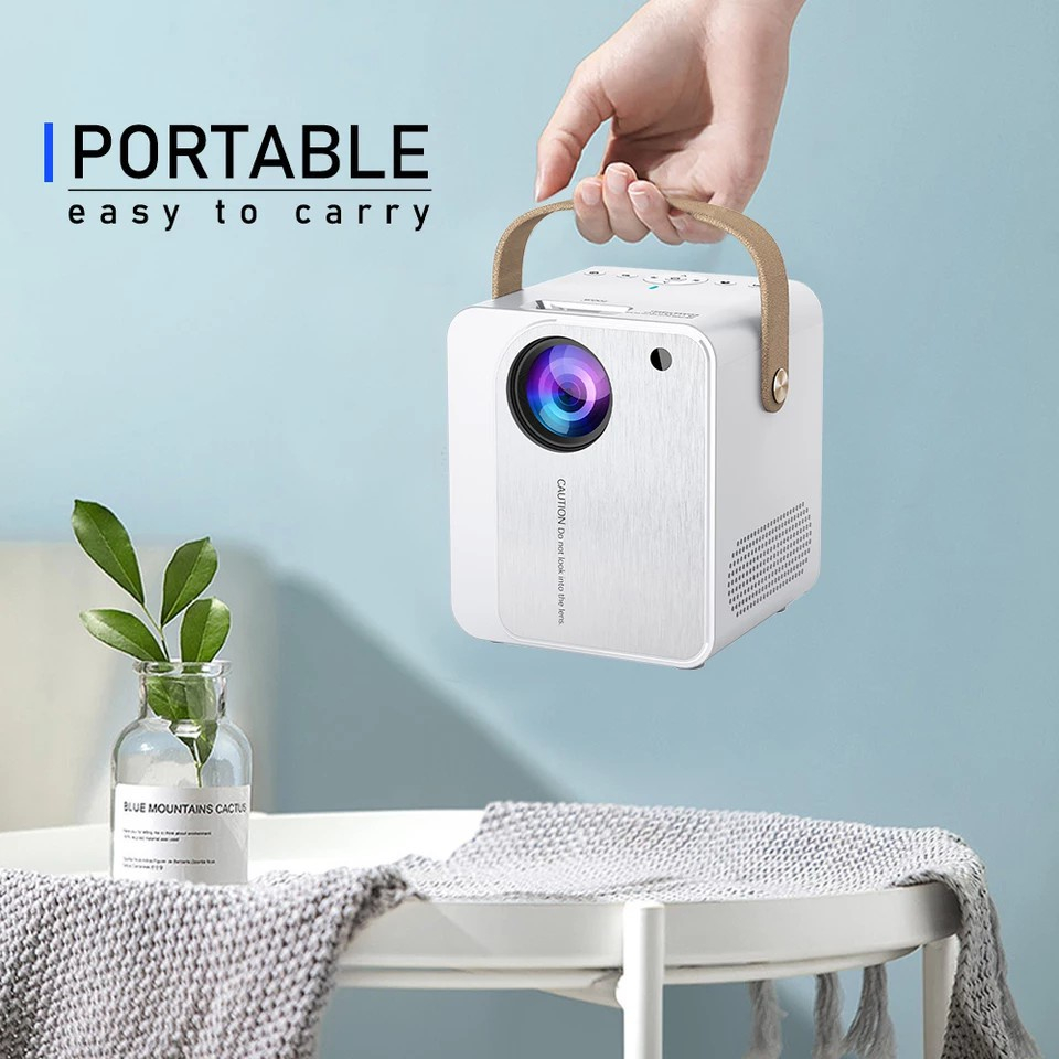 Projector Y8 Pro Portable Mini 4K UHD 6000 Projectors Android HDMI USB ...
