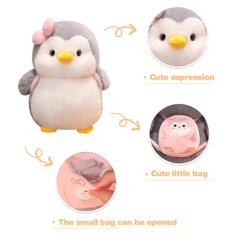 25cm Backpack Penguin stuffed penguin plushie penguin stuff penguin ...