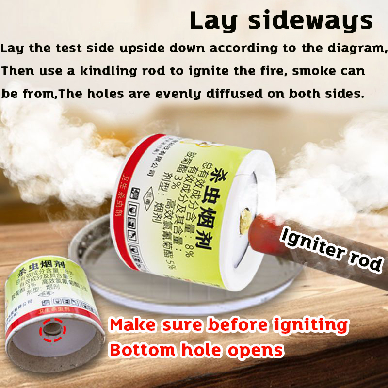 preferred 12PCS Smoke Insect Agent Elastic Herbal Insecticide Smoke ...
