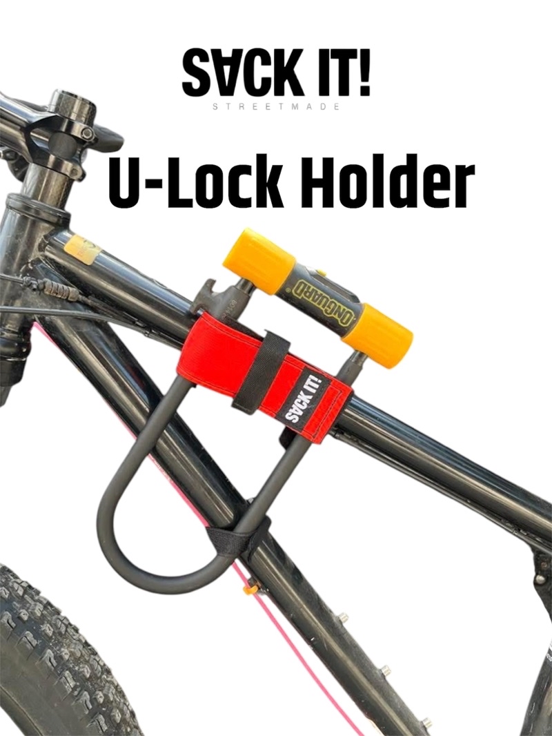 Sack it U Lock Holder • Universal U Lock Holder for Bicycles/Bike with ...