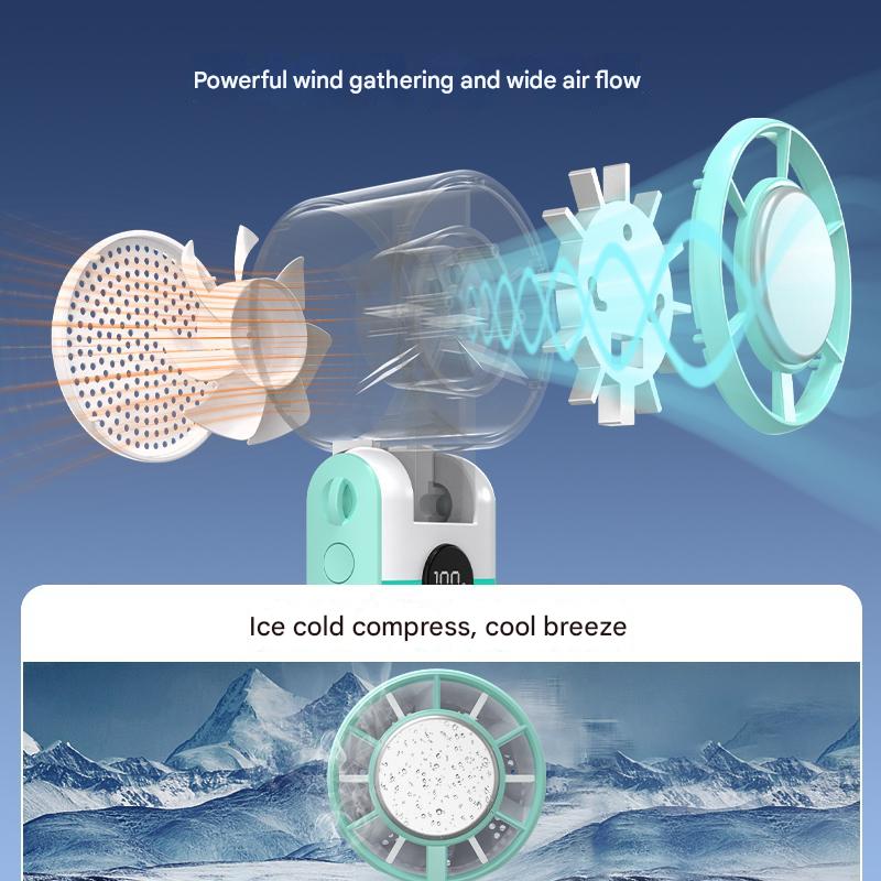 New Outdoor Mini Portable Small Fan High Speed Small Fan Turbine ice ...