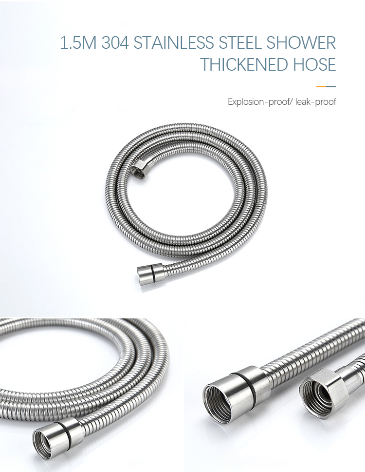 Adjustable High 304 Stainless Steel Square Shower Set with Faucet ...