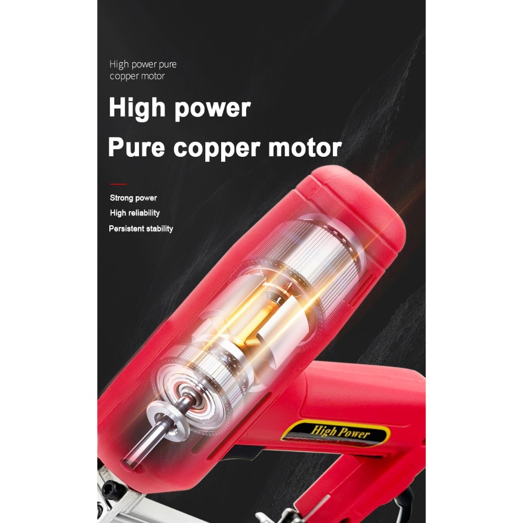 Pneumatic Nail Gun Heavy-Duty Nail Gun Hand Tool 220V Electric Nail Gun ...