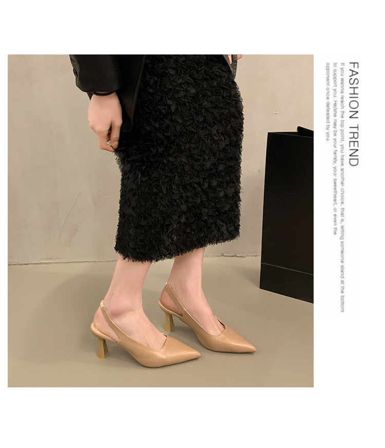 Venalisa Korean High Heels Sandals Cone High Heels Leather Work ...