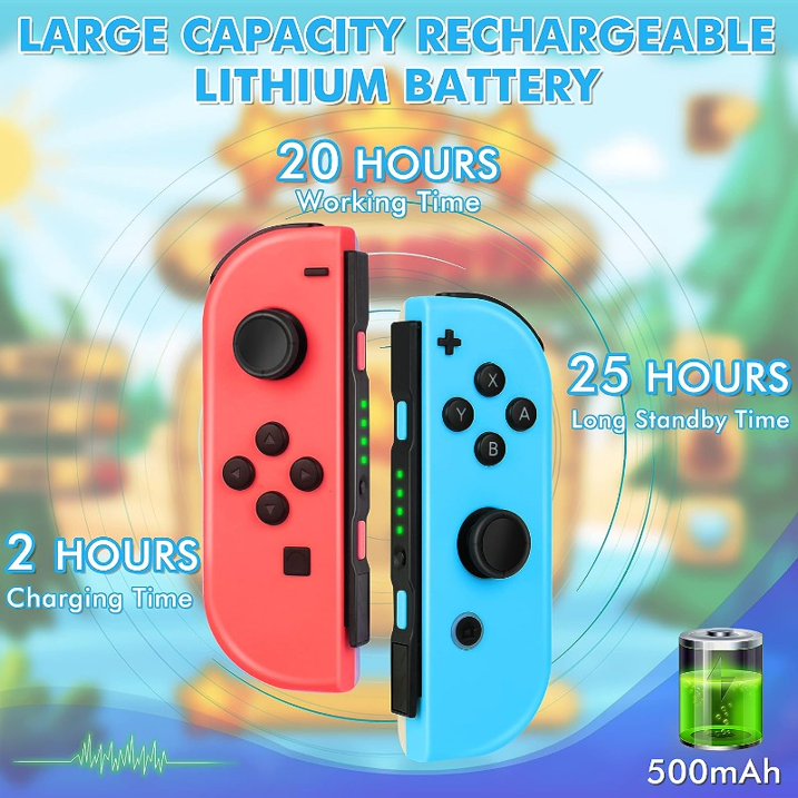 Joycon Wireless Controller RGB with Motion Sensor Function for Nintendo ...