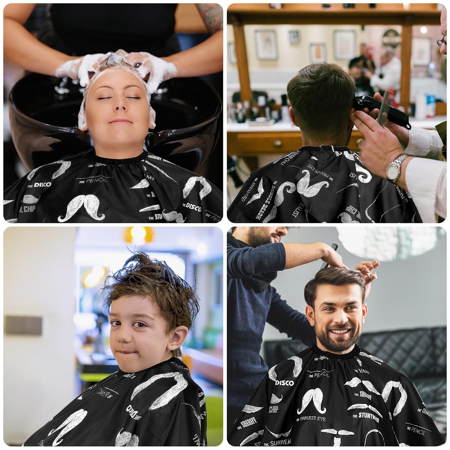 Barber Cape Balabal For Barbershop Hair Cut Haidresser Accessories Set ...