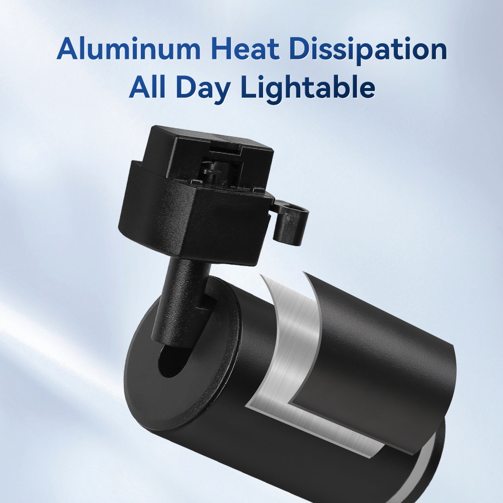 Led Track Light Set Spotlight Replaceable GU10 Bulb Surface Lamp ...