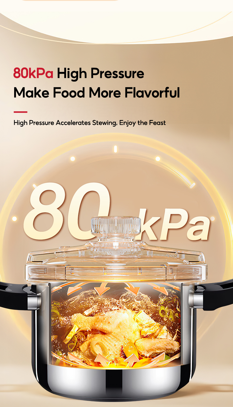 Pressure Cooker Heavy Duty Rice Cooker 304 Stainless Steel Electric Cooker 5/7/9L For Induction ...