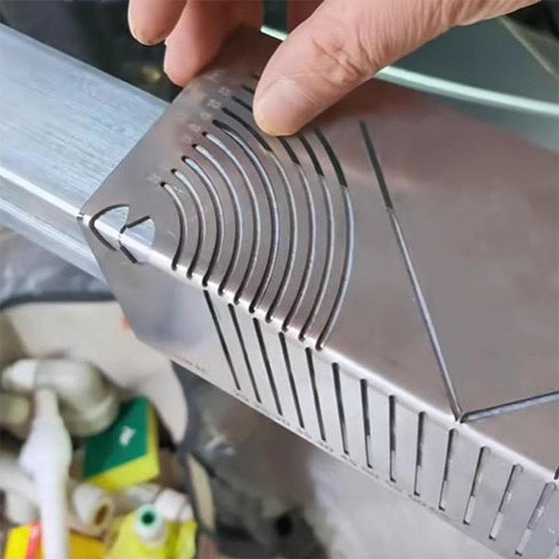 Square Tube Folding Ruler Multifunctional Metal Ruler for Square Tube ...