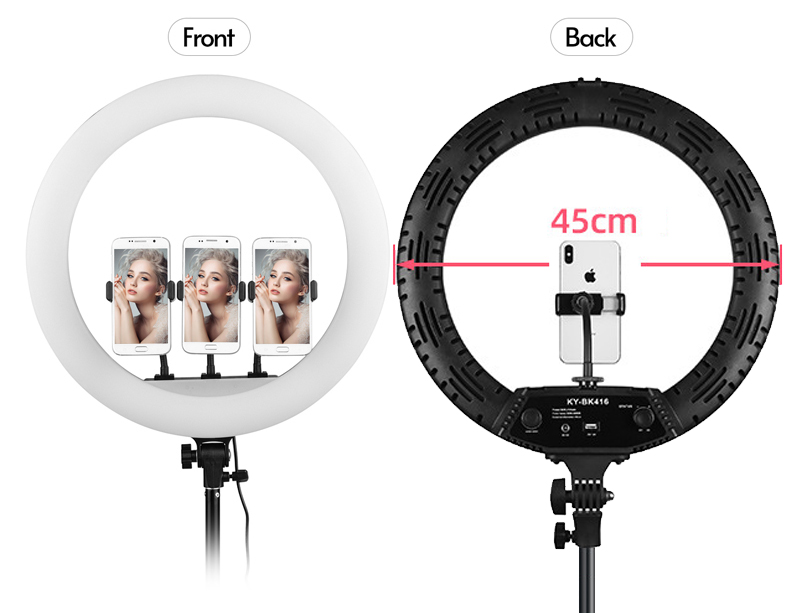 45cm Ring Light With Stand And Phone Holder Complete Set Studio ...