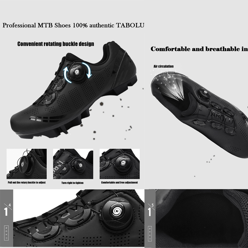COD TABOLU Carbon Fiber Cycling Shoes Cleats Shoes MTB Shoes Non-slip ...