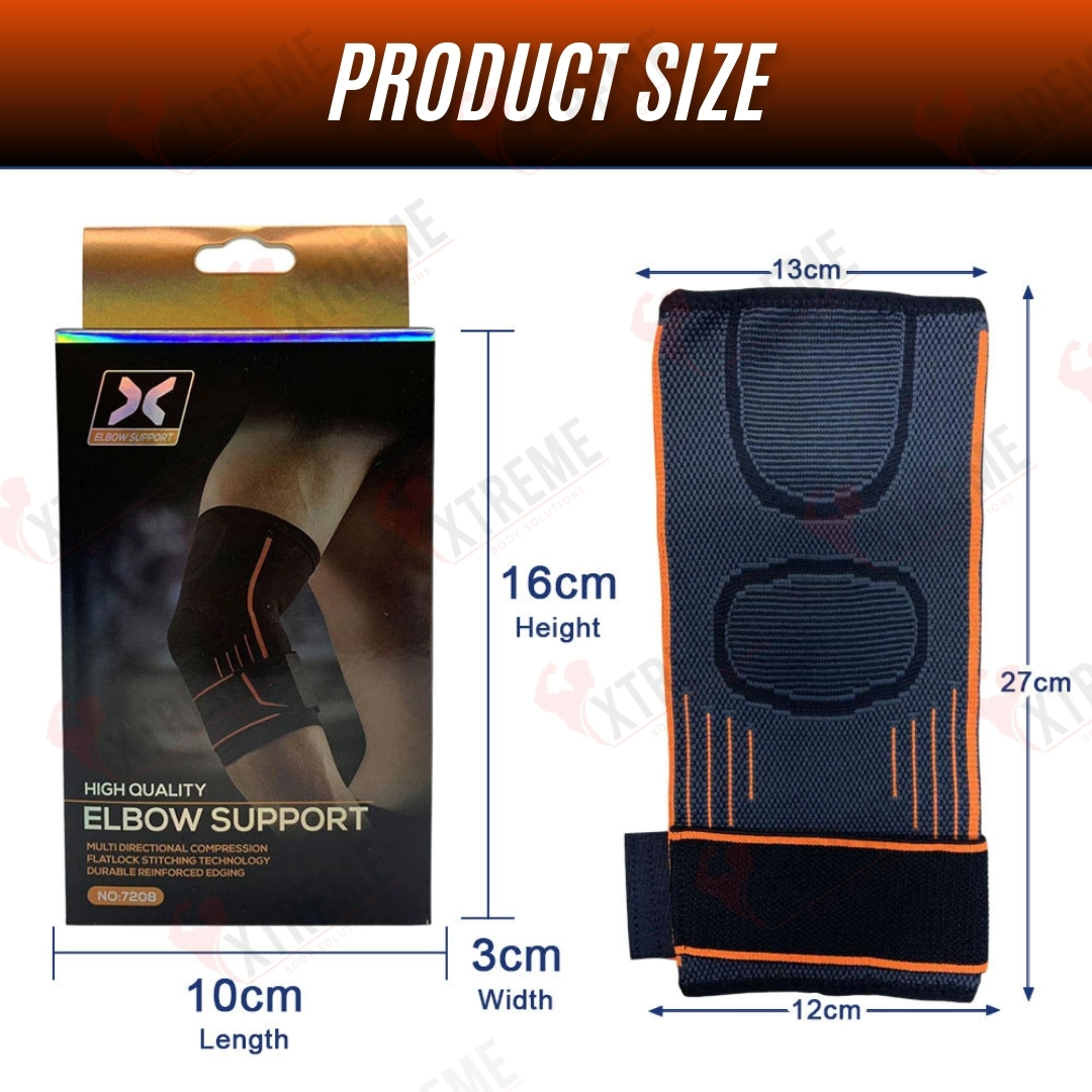Elbow Support Adjustable Compression Sleeve for Gym Sports Workout Arthritis Tendonitis Pain ...