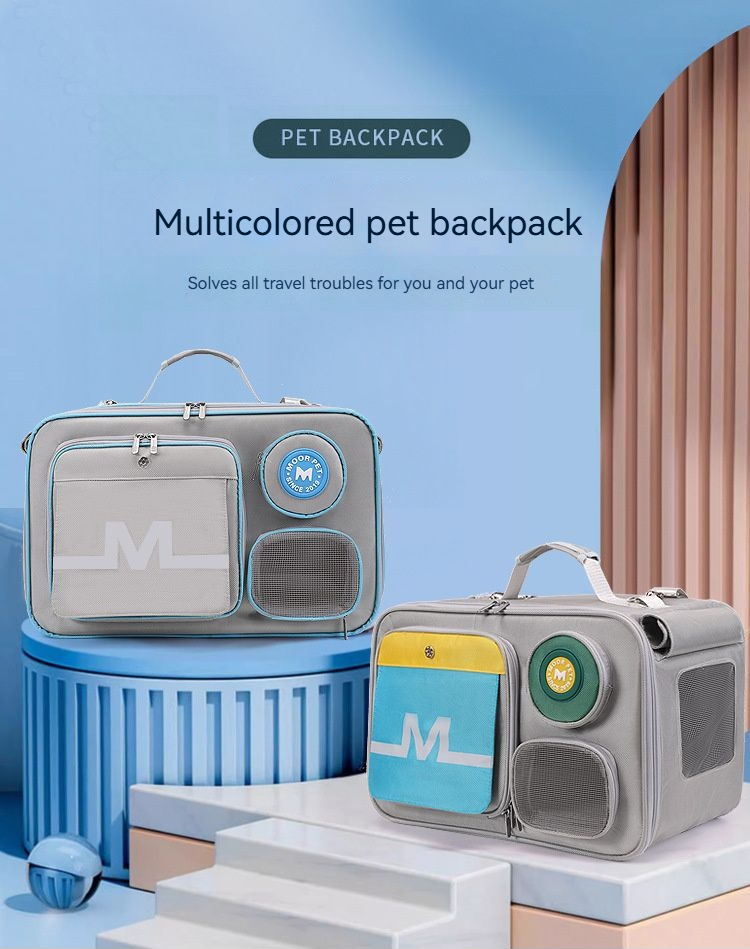 Foldable Breathable Cat Carrier Backpack - Hands-Free Shoulder/Holdable ...