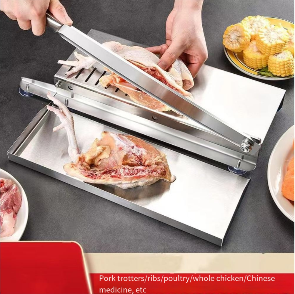Stainless Steel Meat Slicer Manual Frozen Meat Slicer Chopped Chicken ...