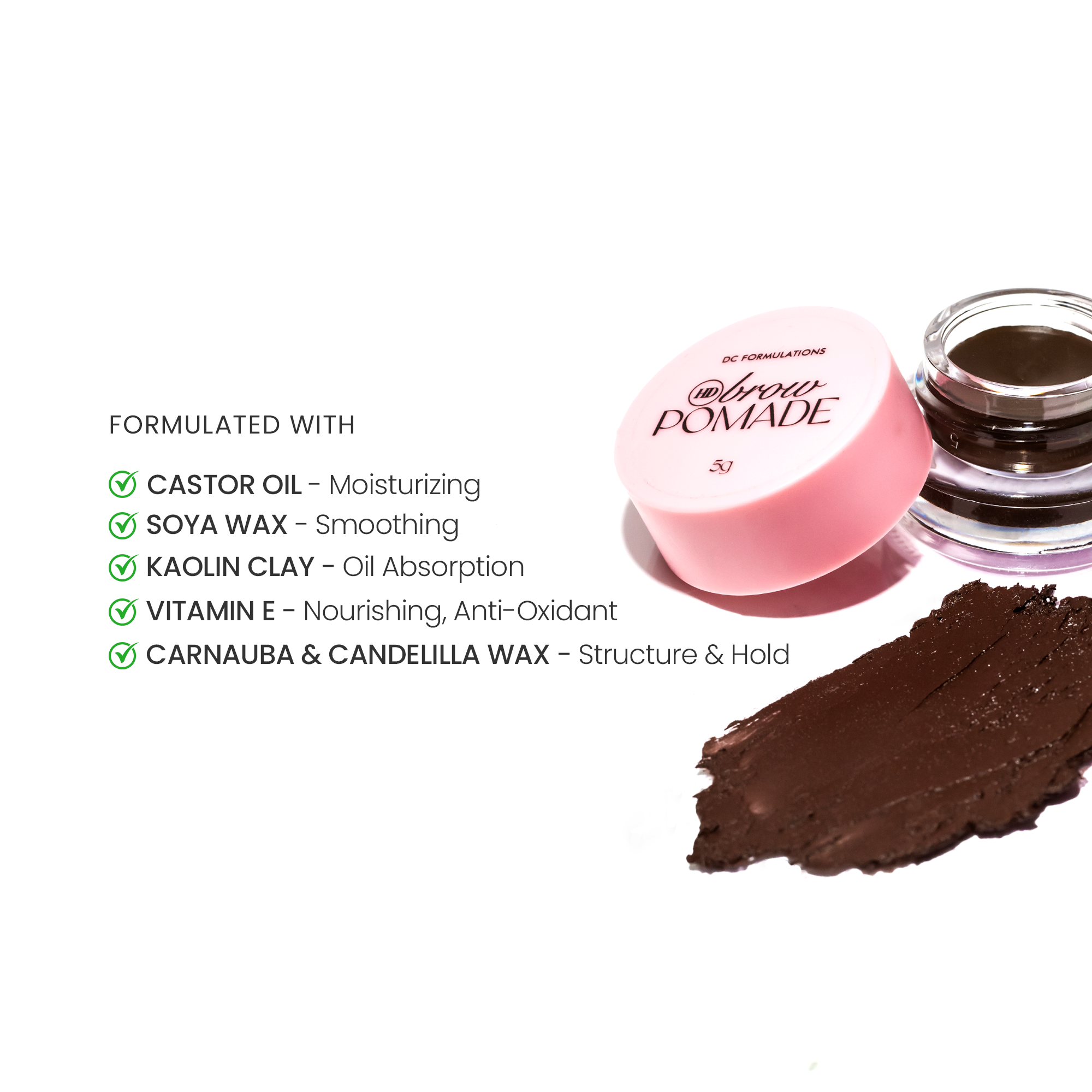 HD Brow Pomade - DC Formulations 01 Waterproof smudge-proof sweat-proof ...