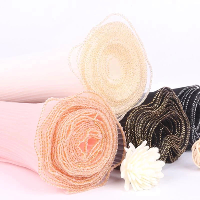 （3.6M）Pearl Pleated Yarn Flower Mesh Wrapping Paper Pleated Yarn Flower ...