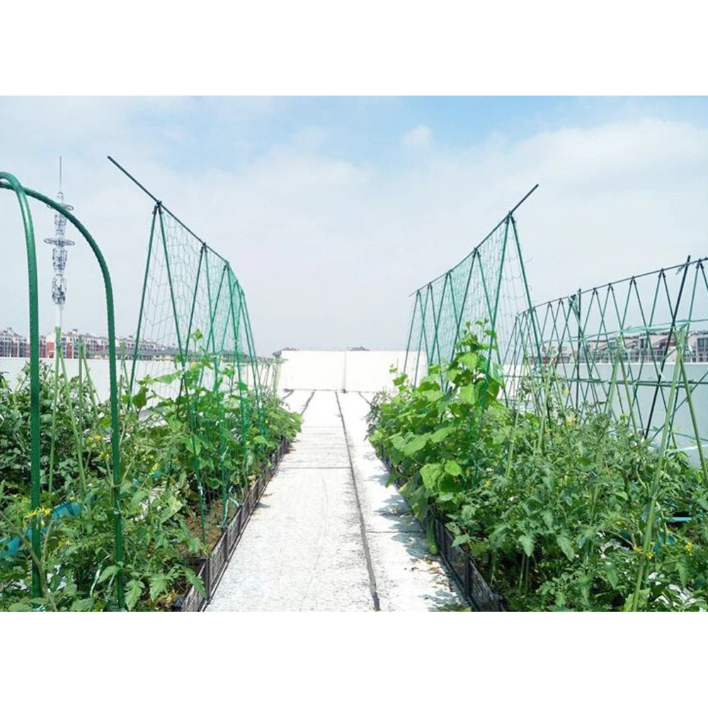 Garden Green Nylon Trellis Netting Support Climbing Bean Plant Nets ...