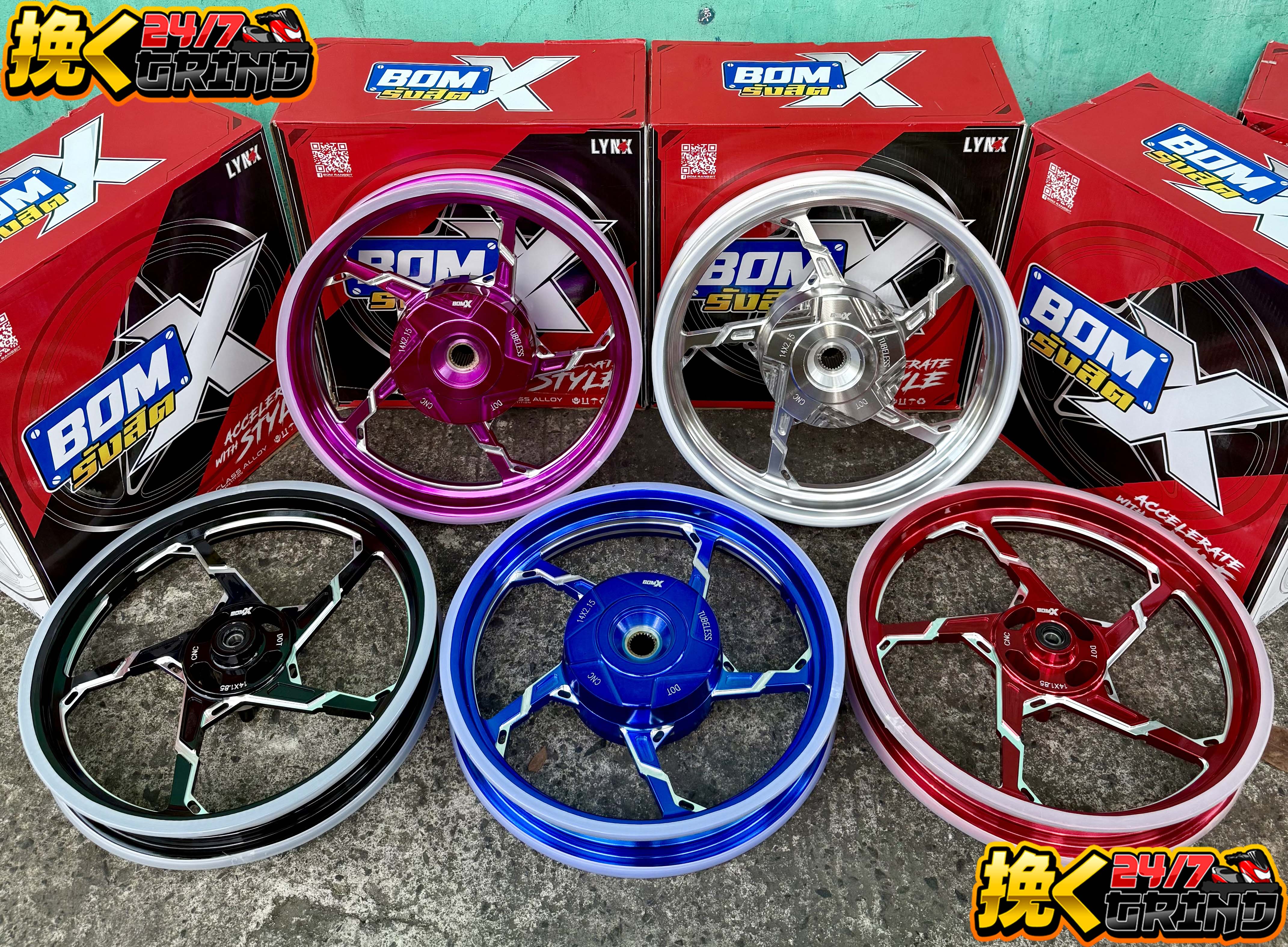 BOM RANGSIT MAGS SABER For Honda Click 125 / 150 v1 v2 v3 (5 Spokes ...