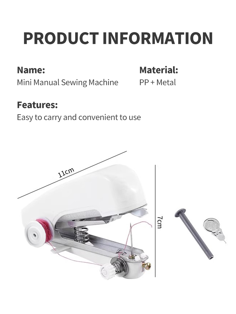 Mini Portable Sewing Machine Multi-functional Manual Sewing Machine ...